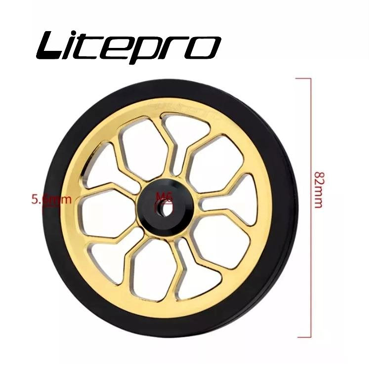 Litepro JKlapin 3D Spider Easy Wheel 82mm (One Pair) For Brompton / Pi ...